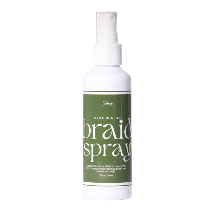 Organic Rice Water Braid Spray | Dosso Beauty – DossoBeauty